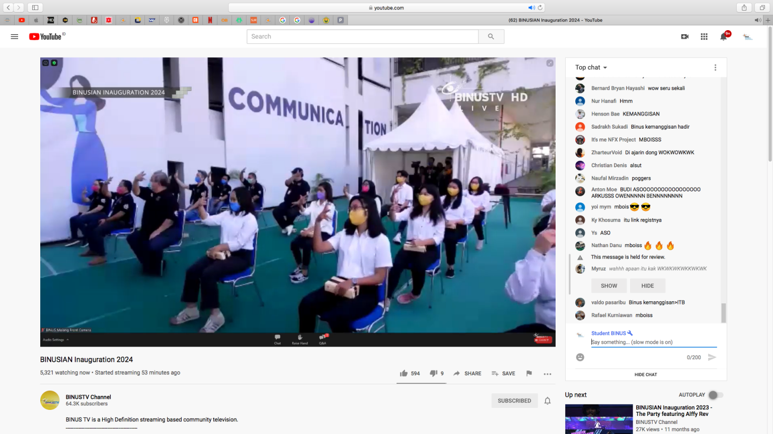 INAUGURATION FIRST YEAR PROGRAM BINUSIAN 2024 – First Year Program