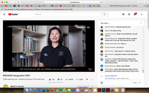 INAUGURATION FIRST YEAR PROGRAM BINUSIAN 2024 – First Year Program