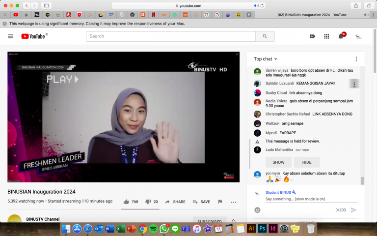 INAUGURATION FIRST YEAR PROGRAM BINUSIAN 2024 – First Year Program