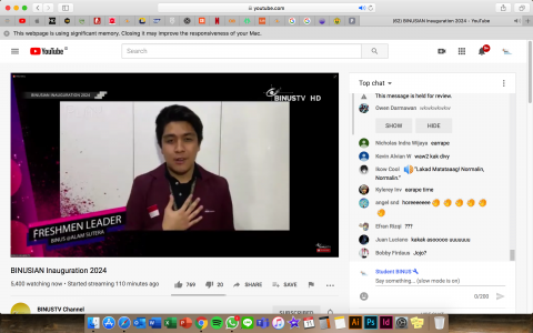 INAUGURATION FIRST YEAR PROGRAM BINUSIAN 2024 – First Year Program